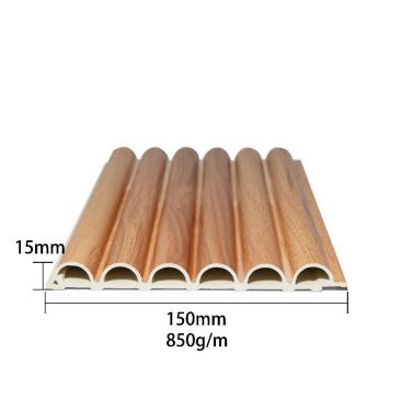 China Grain-Like Modern Design Wall Panel For Interior Use WPC Fluted Wall Panel for sale
