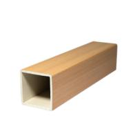 China WPC Tube For Wpc Fluted Wall Panel Hollow Wood Tube Interior Decaration for sale