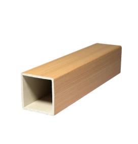 China WPC Tube For Wpc Fluted Wall Panel Hollow Wood Tube Interior Decaration for sale