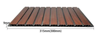 China 9mm Thickness PVC Fluted Wall Panel Low Maintenance  Modern Indoor  Wall Sheet for sale