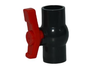 China Plastic PVC Pipe Fitting Ball Valve Slip PVC Simple Ball Valve Agricultural and Light Industrial Aapplications for sale
