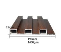 China 25mm Thickness PVC Fluted Panel Interior Wall Cladding Decaration Board for sale