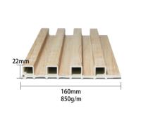 China 22mm Thickness WPC Fluted Wall Panel Grain-Like Waterproof Wall Panel for sale