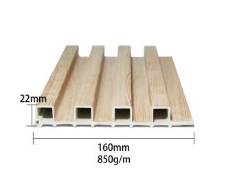 China 22mm Thickness WPC Fluted Wall Panel Grain-Like Waterproof Wall Panel for sale