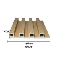China 22mm Thickness WPC Fluted Wall Panel Grain-Like High-Density Wall Panel for sale