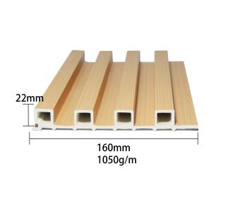China 22mm Thickness WPC Fluted Wall Panel  High-Density Wall Panel Customized for sale