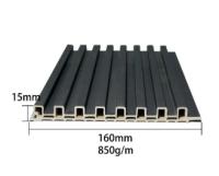 China 15mm Thickness WPC Fluted Wall Panel Customized Surface Wall Lamina 850g/m for sale
