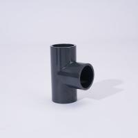 China Agricultural Grade ASTM Sch40 White PVC Tee for Irrigation Pipe Connection for sale