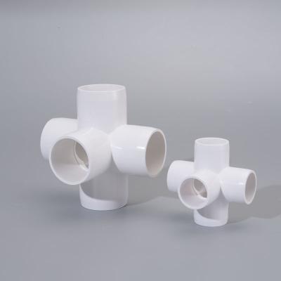 China 3D Five-Way PVC Pipe Fitting for Multi-Plane Pipe Connections for sale
