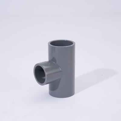 China Agricultural Irrigation PVC Tee Fitting with Sch40 Standard and Corrosion Resistance for Industrial Water Systems for sale