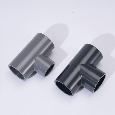 China Popular All Sizes PVC ASTM Sch80 Plastic Tee for High Pressure Pipe for sale