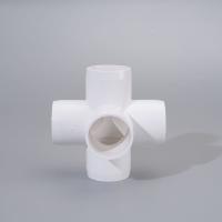 China Heavy-Duty ASTM D2466 Compliant 3D 5-Way PVC Cross for Water Supply Systems for sale