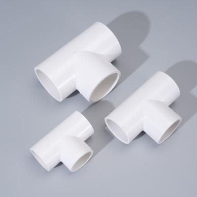 China Water Supply High Pressure Pn16 PVC Pipe Fitting Equal Tee for sale