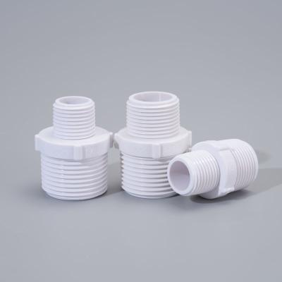 China Leak-Proof PVC Reducing Double Male Thread Nipple for Irrigation Lines for sale
