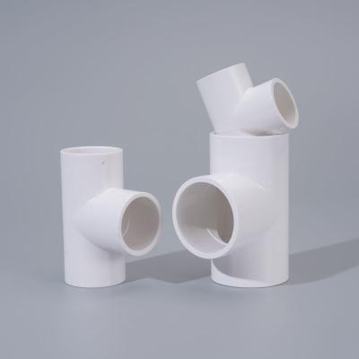 China Made in China Customized GB Standard PVC Tee with ISO Certificate for Seamless Pipe Joining in Agricultural Irrigation Lines for sale
