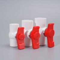 China PVC Compact Ball Valve with Plain Socket Connection for Water Pipeline for sale