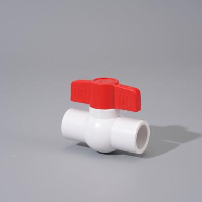 China Eco-Safe PVC Thread Ball Valve Compact Style for Drinking Water Systems with 3-Year Warranty for sale