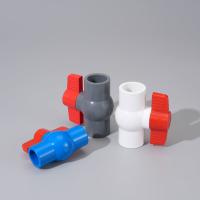 China PVC UPVC Compact Ball Valve with Threaded Connection for Sanitary Ware & Water Supply Systems for sale