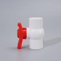 China Manual UPVC Round Ball Valve Full Port for Water Supply Systems for sale