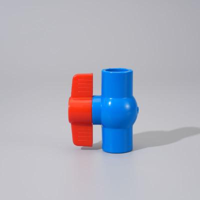 China Customized Size UPVC Plastic ASTM Compact Ball Valve for Pipe Connections in Agriculture and Water Supply for sale
