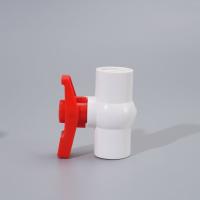China Plastic UPVC Full Port Ball Valve Manual Control for Plumbing Systems for sale