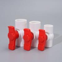 China Metric Socket Type Round Body PVC Manual Ball Valve for Water Flow Control for sale
