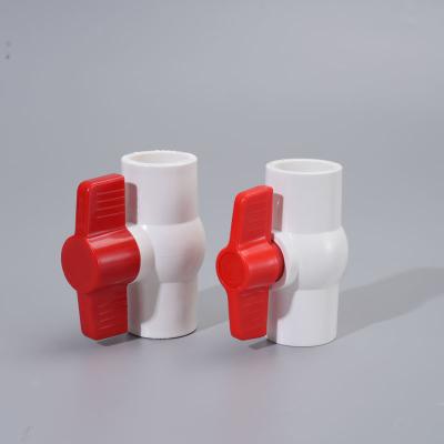 China US Standard Round Body PVC Socket Ball Valve for Plumbing Shut-off for sale
