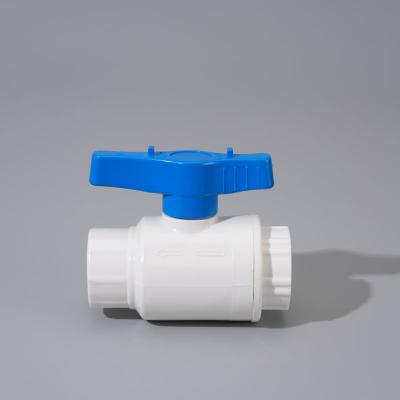 China Water Supply Pipe Fittings Wholesale  PVC Thread Ball Valve for Agricultural Irrigation for sale