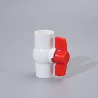 China Manual ASTM Socket PVC Ball Valve Round Body for Water Control for sale