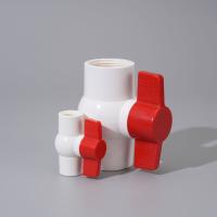 China PVC Plastic Customized size Ball Valve (THREAD) with ISO Certificate for Industrial Pipelines for sale