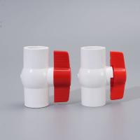 China ASTM Standard PVC Socket Ball Valve Compact Structure For Water Service for sale