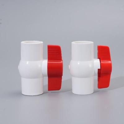 China ASTM Standard PVC Socket Ball Valve Compact Structure For Water Service for sale