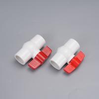 China Socket Connection PVC Ball Valve ASTM Standard For Domestic Water Pipe System for sale