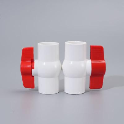 China ASTM Standard PVC Push Fit Ball Valve for Household Cold Water Pipeline for sale