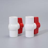 China ASTM Compliant PVC Manual Ball Valve for Household Cold Water Pipes for sale