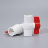 China ASTM Compliant PVC Ball Valve Durable for Household Water Pipes for sale
