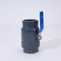 China PVC UPVC Ball Valve with Stainless Steel Handle 1/2