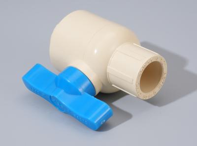 China Manual Operated CPVC Ball Valve for Industrial and Civil Water Control for sale