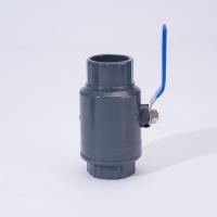 China Stainless Steel Handle Female Thread UPVC Ball Valve for Household Cold Water Pipeline for sale
