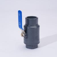 China Manual UPVC Ball Valve Stainless Steel Handle for Household Cold Water Pipe System for sale