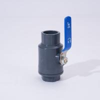 China UPVC Ball Valve Stainless Steel Handle Household Cold Water Pipe Fitting for sale