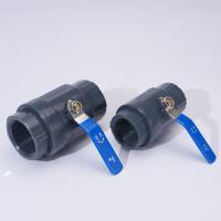 China Multi-Scenario UPVC Ball Valve Female Thread With Stainless Steel Handle For Irrigation Industrial Cold Water Piping for sale