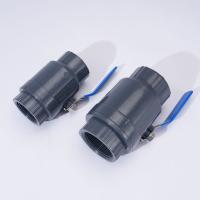 China High Durability UPVC Ball Valve Female Thread SS Handle Multi-Use Industrial Irrigation Cold Water Pipeline Fitting for sale