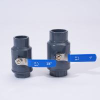 China High Durability SS Handle Female Thread UPVC Ball Valve for Industrial Irrigation Cold Water Pipeline for sale