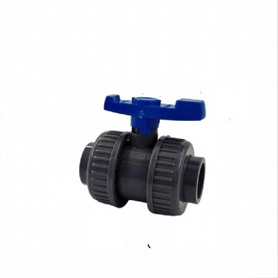 China UPVC Double Union Ball Valve for Water Supply Irrigation Industrial Pipe System for sale