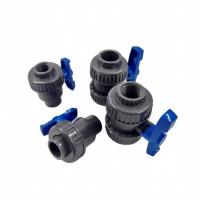 China Plastic UPVC Double Union Ball Valve Municipal Water Supply Swimming Pool Circulation System for sale