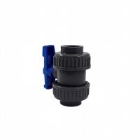 China Double Union UPVC Ball Valve Plastic Pipe Fitting Industrial Circulation Water Treatment Pipeline Control Fittings for sale