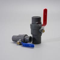 China Stainless Steel Handle UPVC Female Thread Ball Valve for General Plumbing Installations for sale