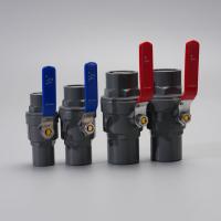 China UPVC Female Thread Ball Valve For Water Supply Pipeline With Stainless Steel Handle for sale