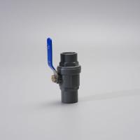 China Plumbing UPVC Female Thread Ball Valve with Stainless Steel Handle for Water Pipeline for sale